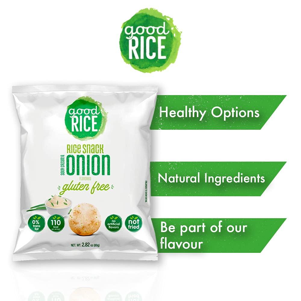 Rice Snacks - Sour Cream Flavor (Pack of 2) | Delicious Crunchy Snack ...