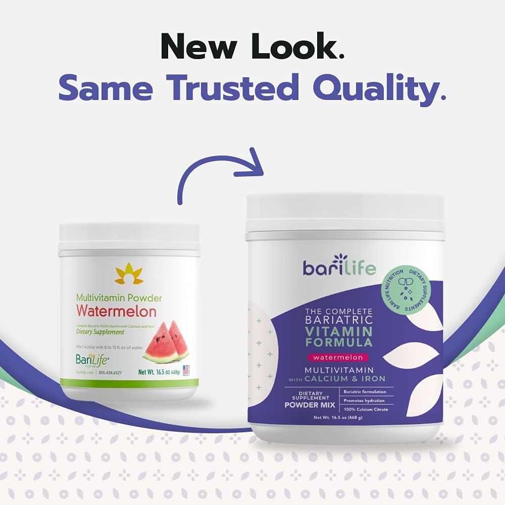 Bari Life Watermelon Bariatric Multivitamin Powder - Calcium Citrate ...