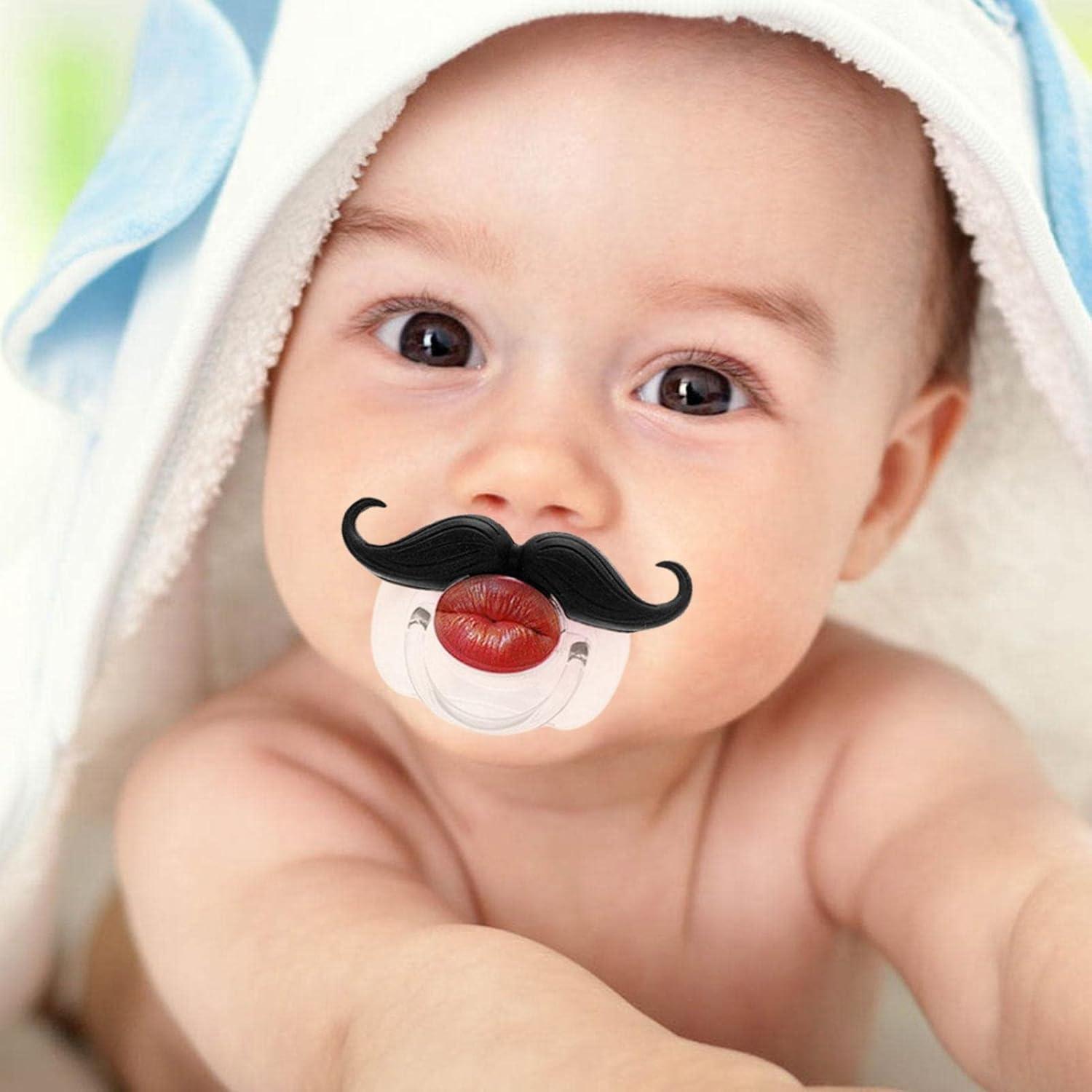 Buy Eayoly Funny Mustache Pacifier for Toddlers | Cute Orthodontic ...