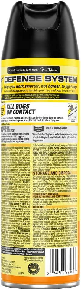 Raid Multi Insect Killer 15 oz - Kills Ants, Spiders, Roaches, and ...