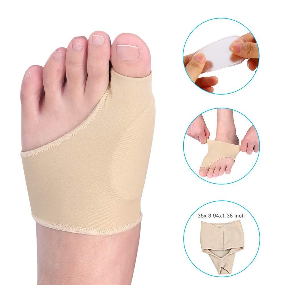 Hallux Valgus Bandage: Bunion Corrector & Sleeve with Metatarsal Toe ...