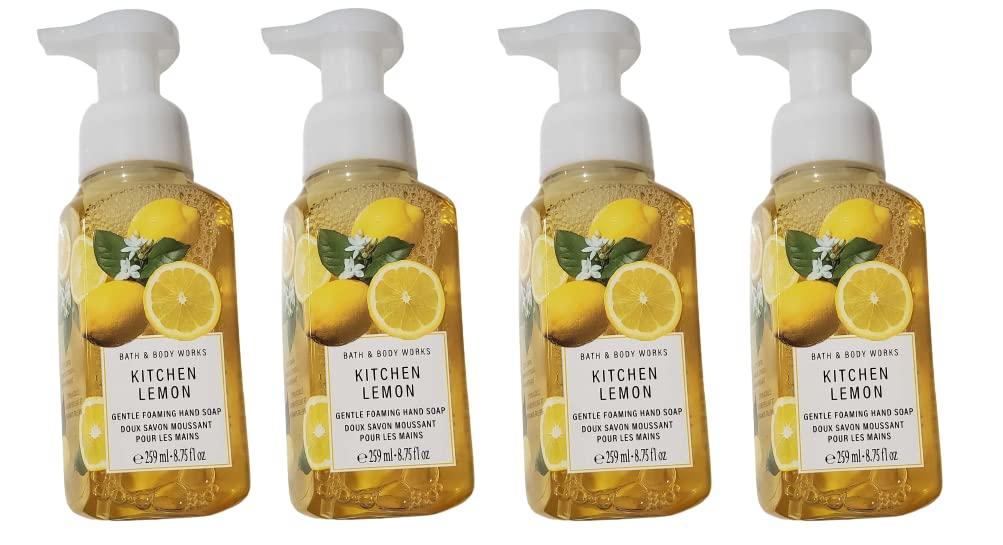 Bath and Body Works Kitchen Lemon Value Pack - Set of 4 Gentle Foaming ...