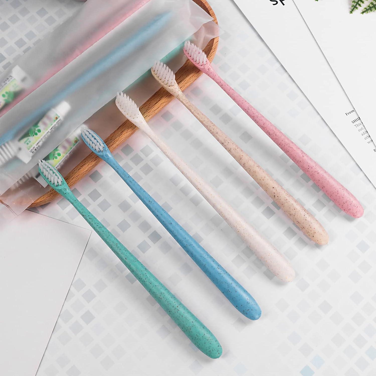 100 Pack Disposable Toothbrushes & Toothpaste Sets for Hotel, Home ...