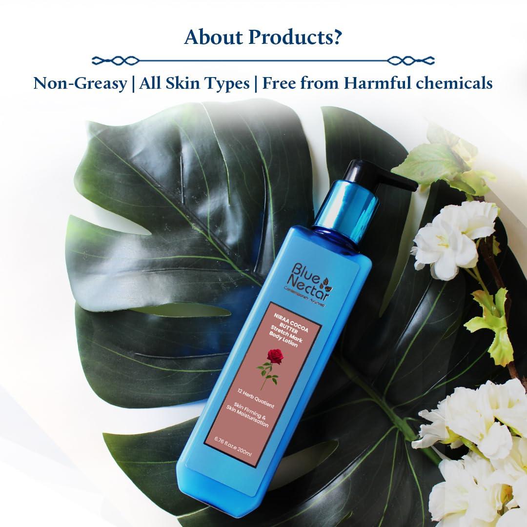 Blue Nectar Stretch Mark & Scar Body Lotion Cream - Cocoa & Shea Butter ...