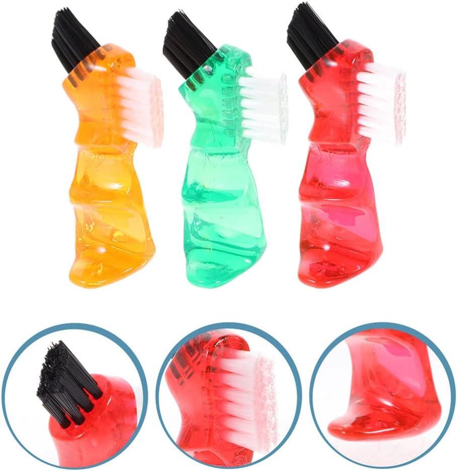 Denture Cleaning Brushes - GLEAVI 3pcs Dual Head Toothbrushes for False ...