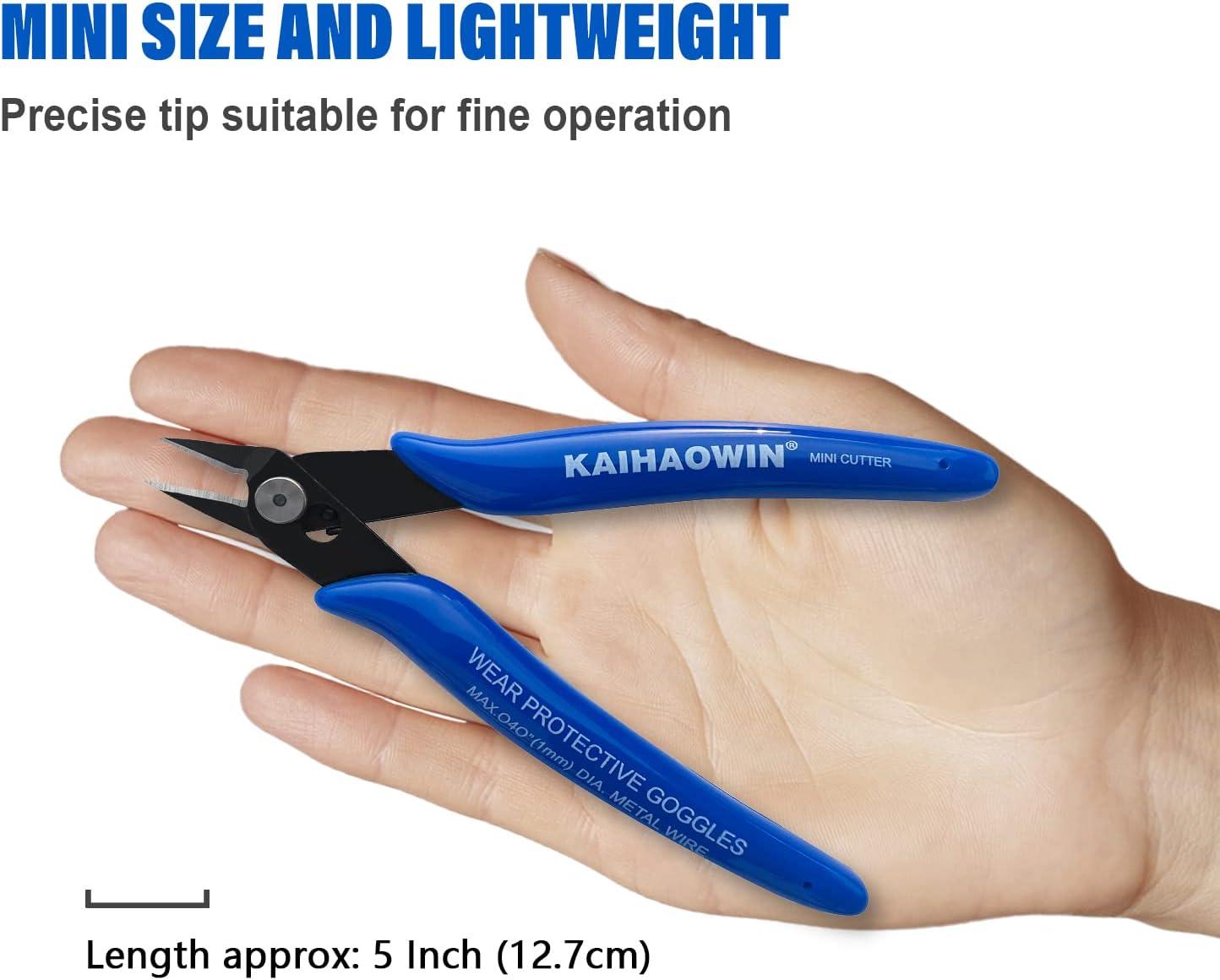 Small Wire Cutters 10 Pack KAIHAOWIN 170 Wire Flush Cutters Wire ...