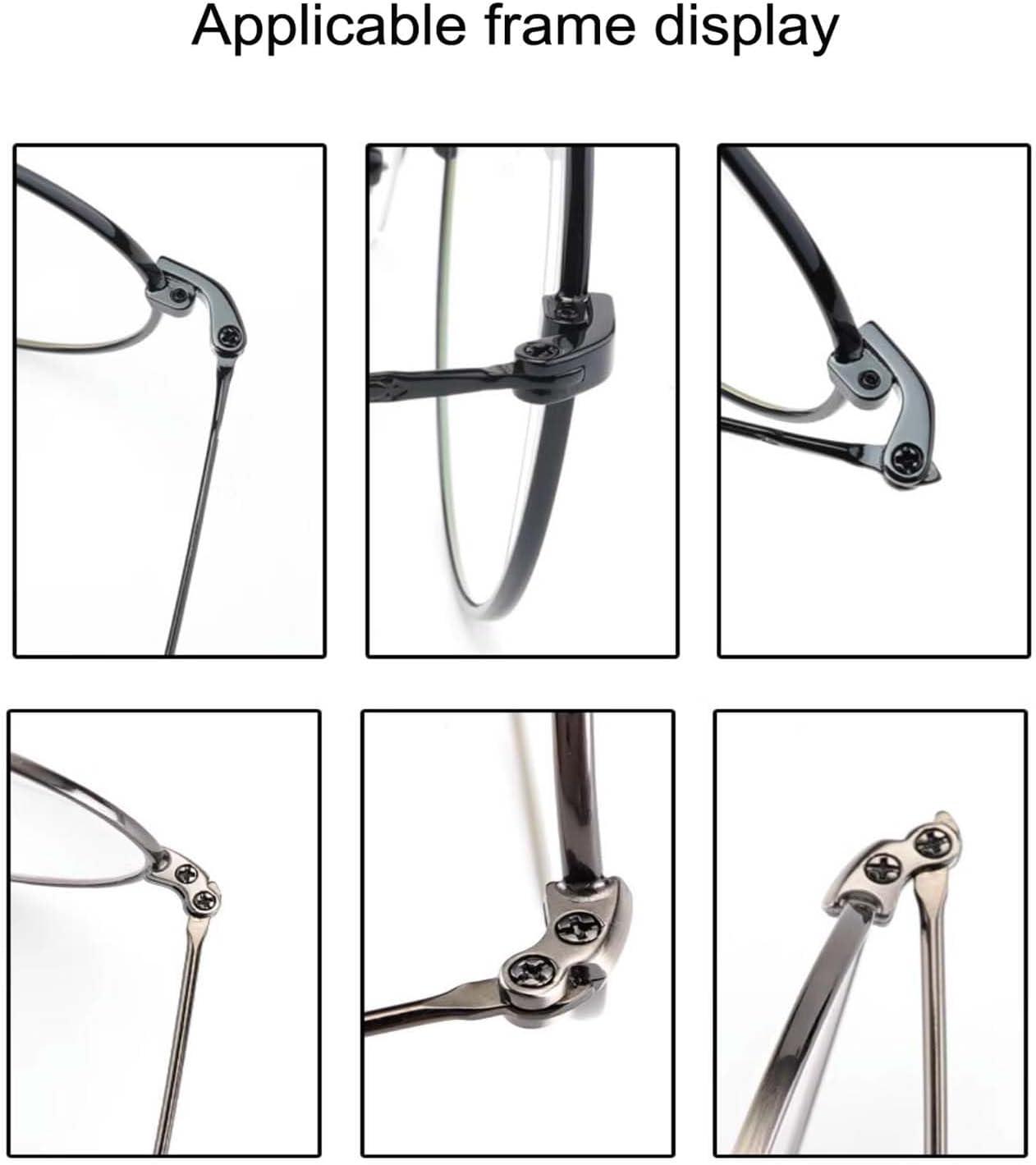 ZEALMAX Metal Temples Replacement for Myopia Glasses - Black Durable ...