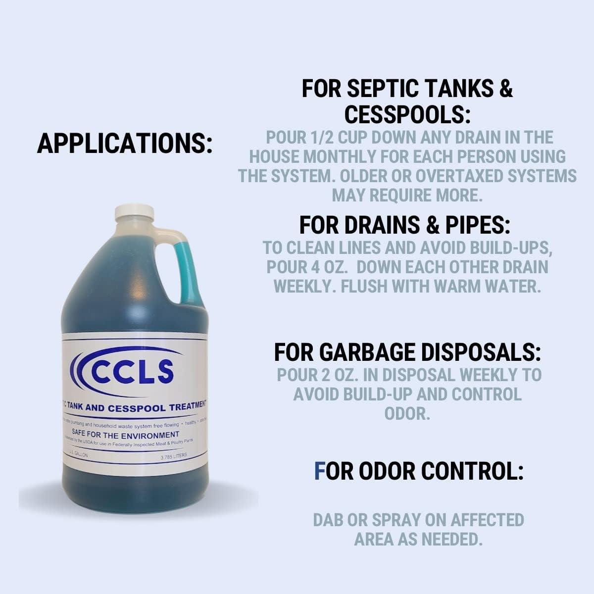 ccls Septic Tank and Cesspool Treatment Additive/Organic Enzyme ...