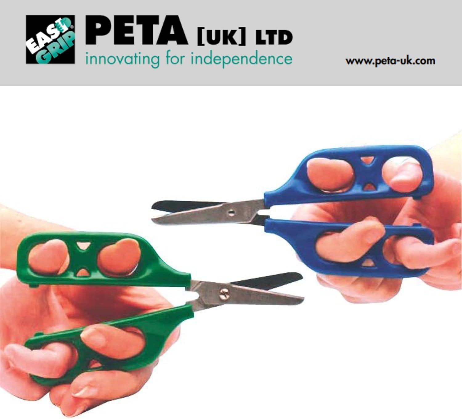PETA Easi-Grip Left Handed Dual Control Teaching Scissors - Stainless ...