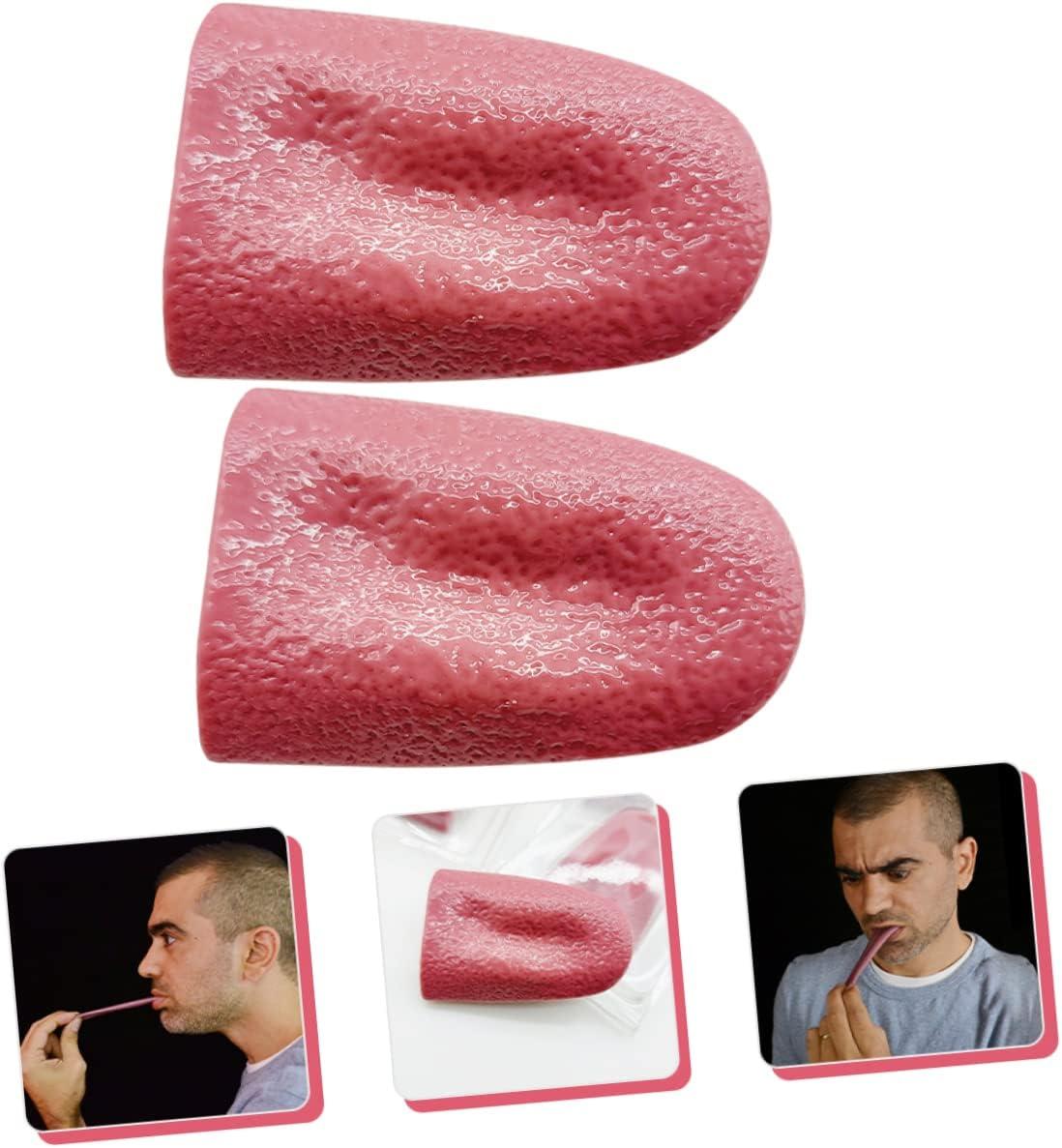 Realistic Silicone Tongue Toys - 8-Piece Artificial Tongue Set for Kids ...