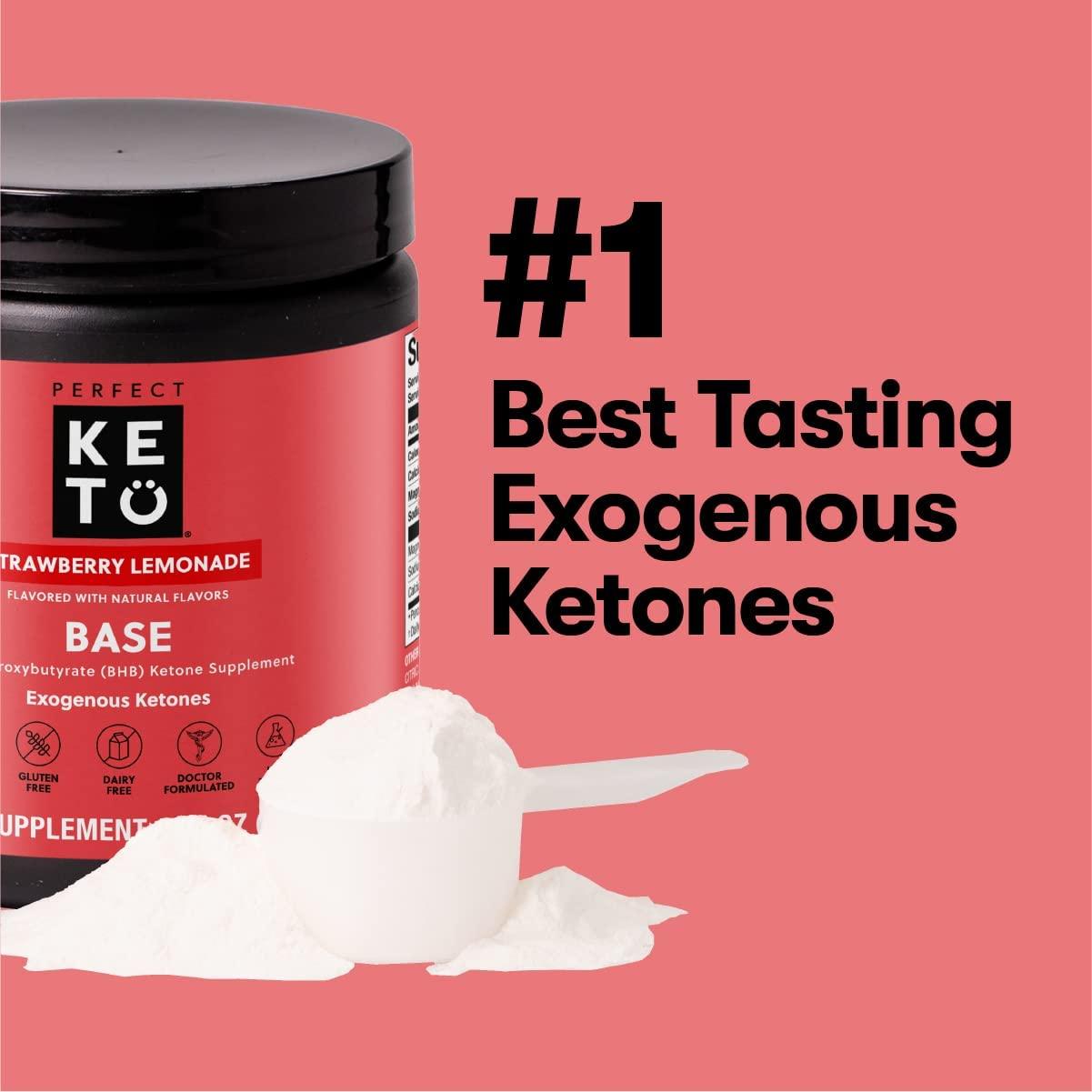 Perfect Keto Exogenous Ketones Powder - BHB Salts Supplement for Energy ...
