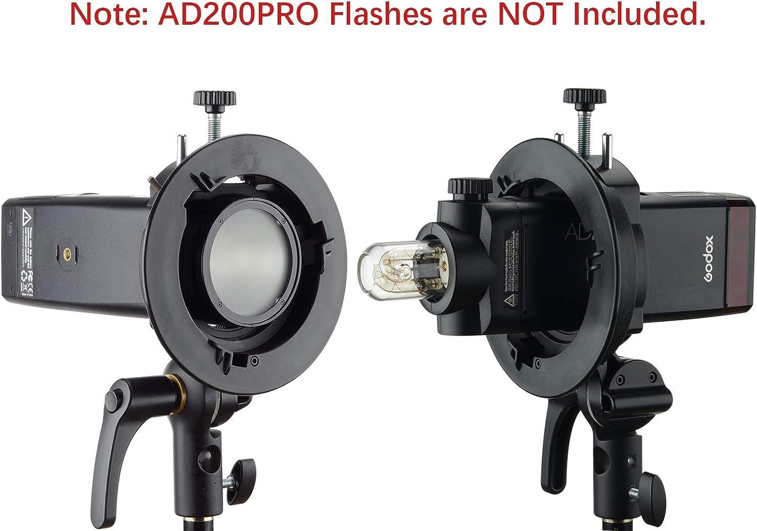 Godox S2 Speedlite S-Type Bracket - Bowens Mount Flash Holder for V1 ...
