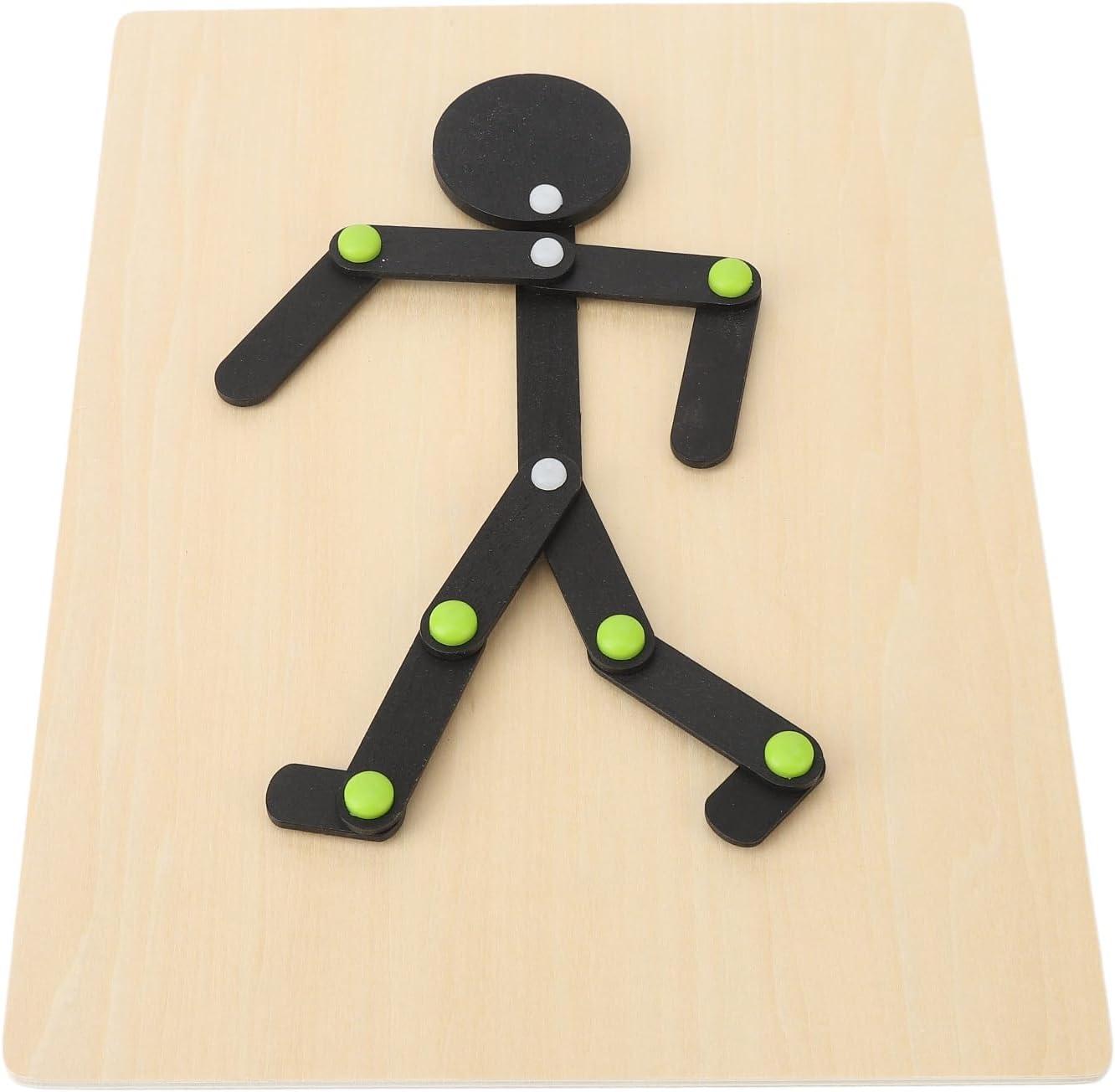 Buy Stick Man Puzzle Toy Wooden Toy with Movable Limbs & Smooth ...