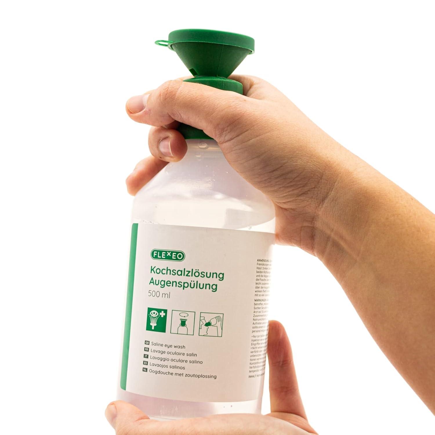 Buy 250ml Eye Rinsing Saline Solution - Sterile NACL 0.9% Eye Wash Flap ...