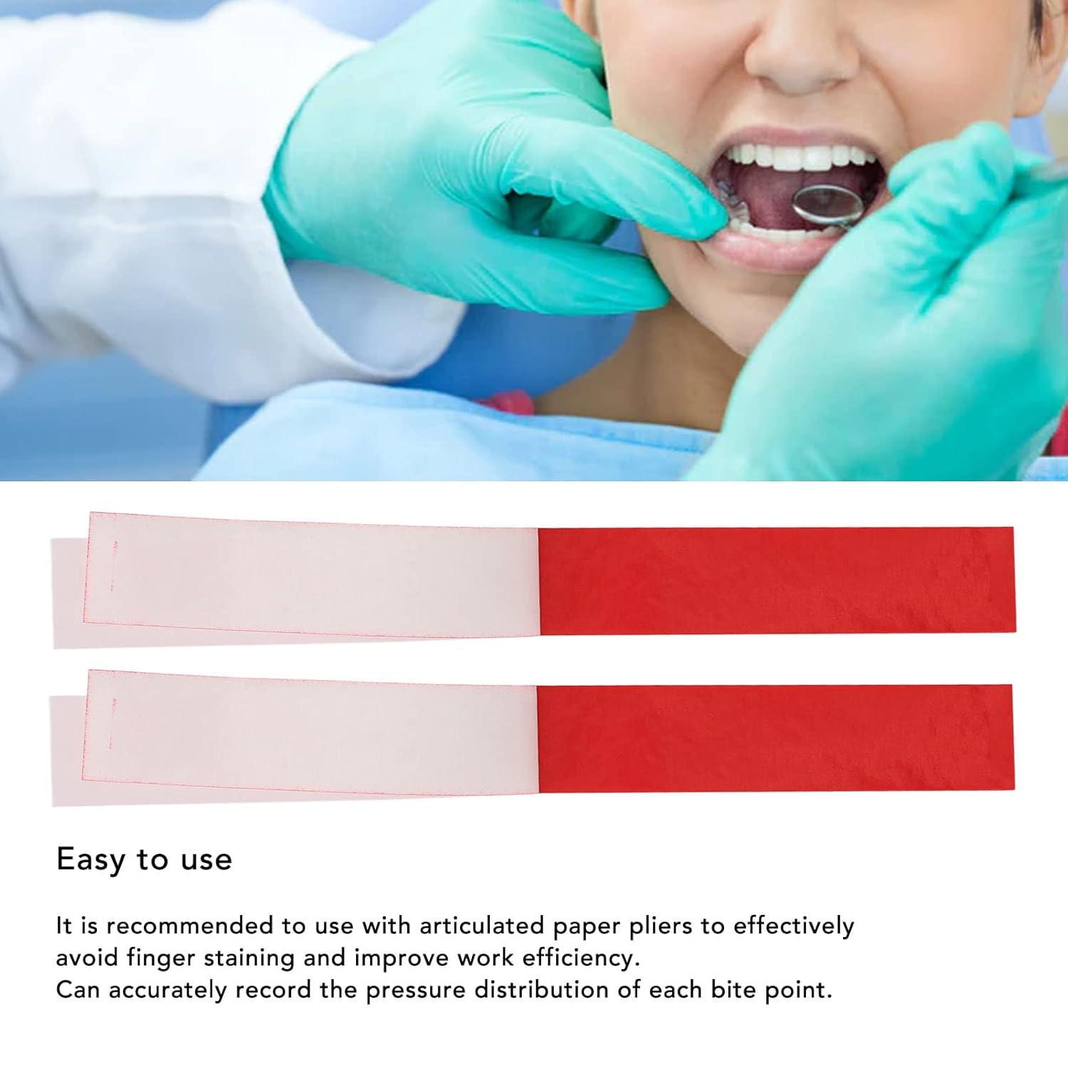 400pcs Dental Articulation Paper - Double-Sided Occlusal Sheets for ...