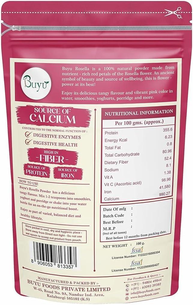 BUYU Pure Rosella (Hibiscus sabdariffa) Powder Antioxidant Vitamin C ...