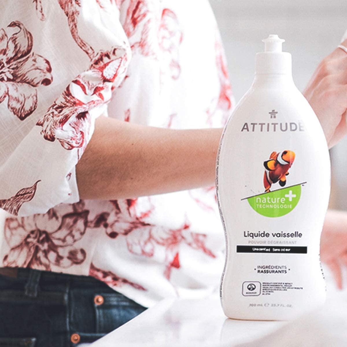 ATTITUDE Unscented Dishwashing Liquid - 23.7 fl oz (700 ml) | Eco ...