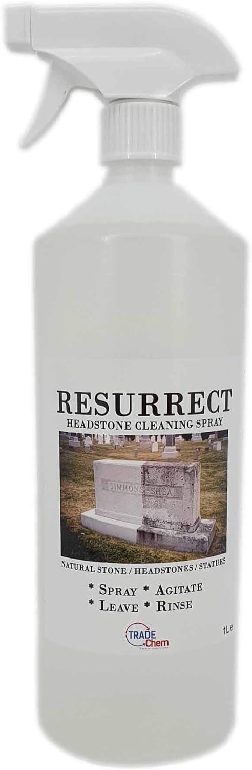 Gravestone and Headstone Cleaner Spray 1L Resurrect | Buy Now with ...