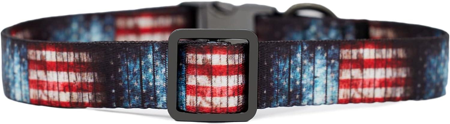 Rustic American Flag Collar and Leash Set - Officially Licensed | Small ...