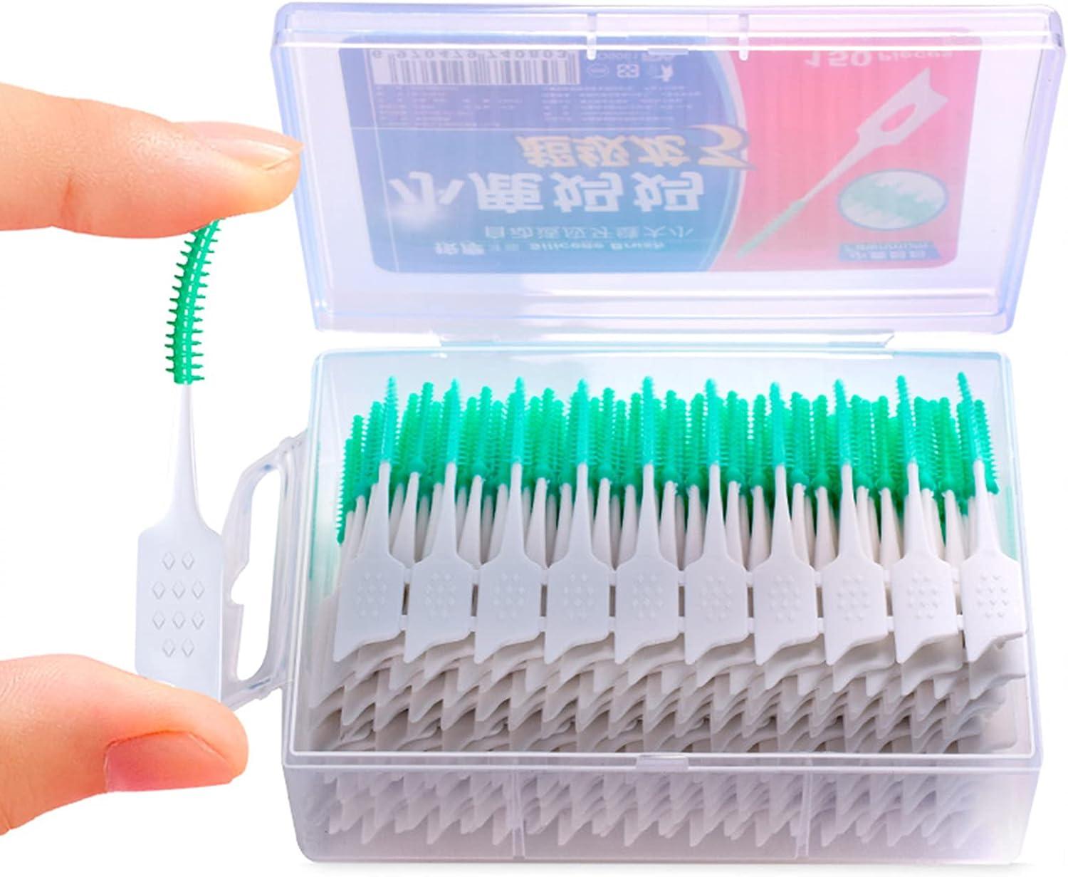 Coniya 150 Pieces Soft Silicone Toothpicks - Dental Floss & Interdental ...