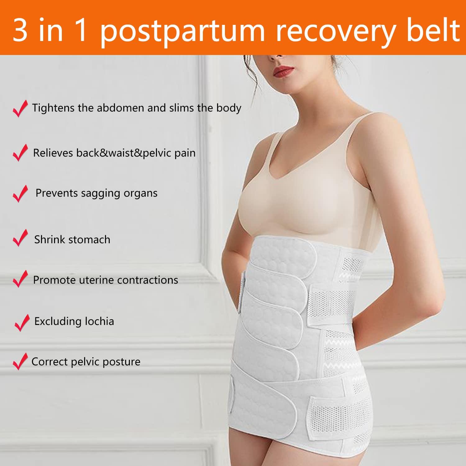 WANYI 4-Patch Postpartum Belly Wrap & Pelvis Belt | 2 in 1 C-Section ...