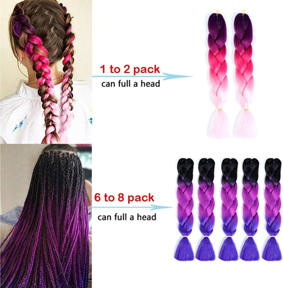 Braiding Hair Extensions Jumbo Braid Hair 24 Inch 1pc High Temperature ...