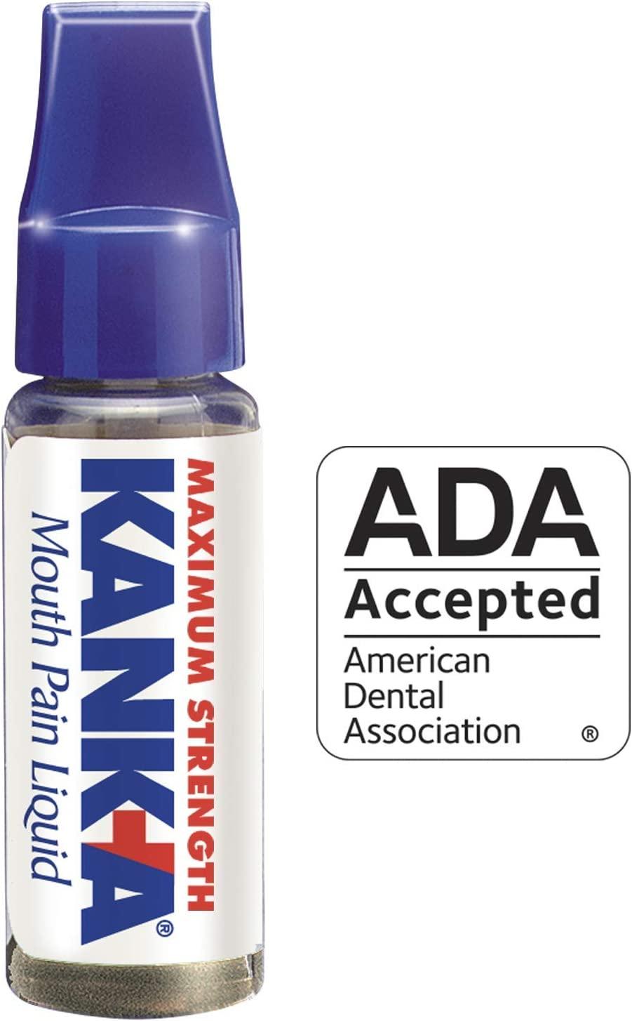 Kank-A Mouth Pain Liquid Maximum Strength 0.33 Fl Oz - Fast Relief for ...