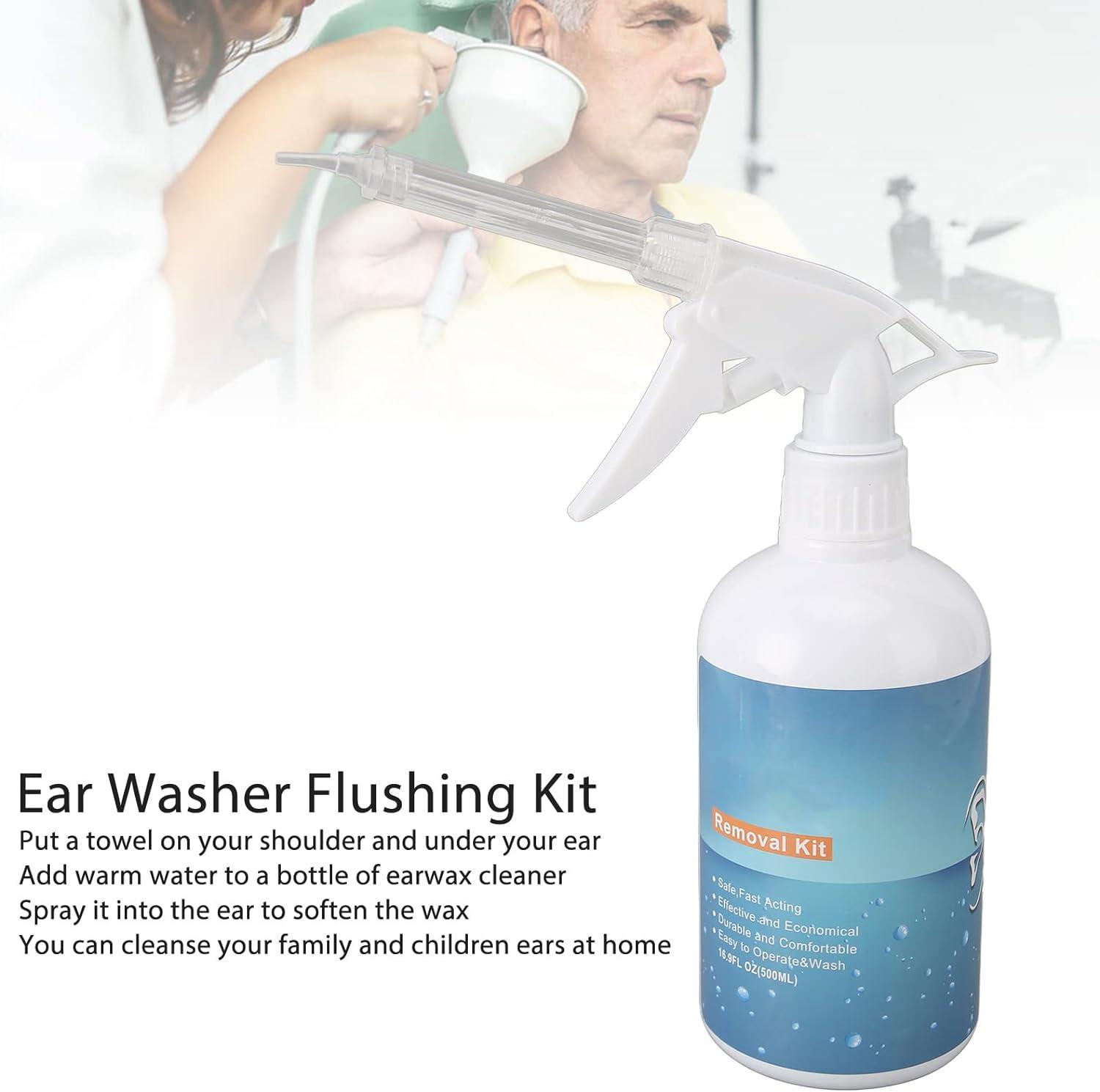 Ear Wax Removal Kit - Gentle Ear Washer Bottle System for Kids & Adults ...