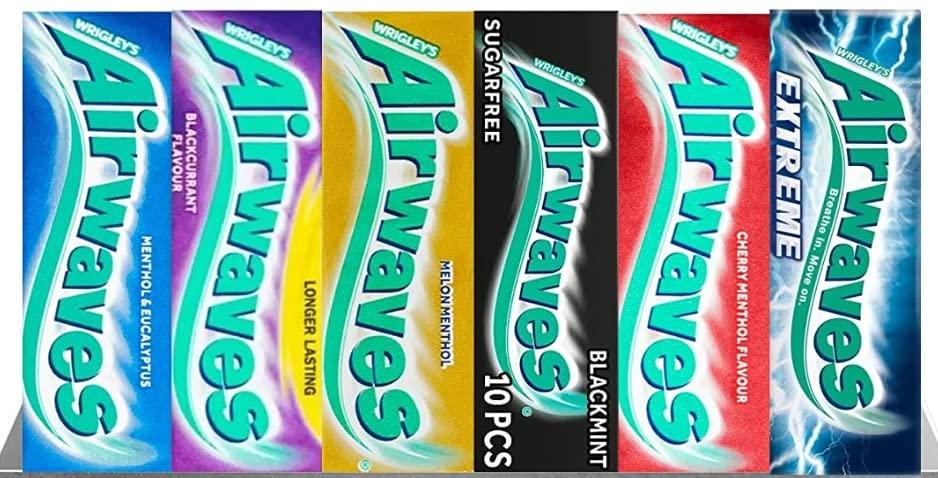 Wrigley s Airwaves Chew gum Selection Box Mix Different Flavour of Airwaves Chew gum including ...
