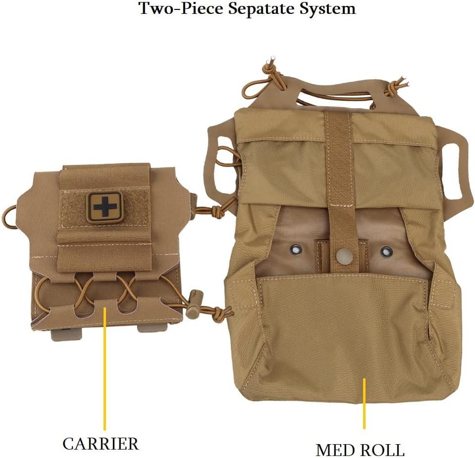 Tactical Military Bag MOLLE First Aid Pouch - Survival Two Piece System ...