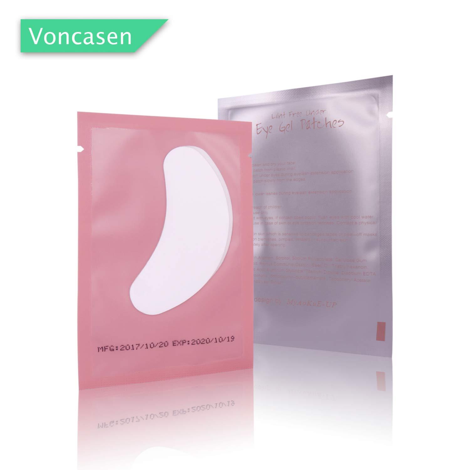 100 Pairs Gel Under Eye Pads for Eyelash Extensions - Pink Beauty Tool ...