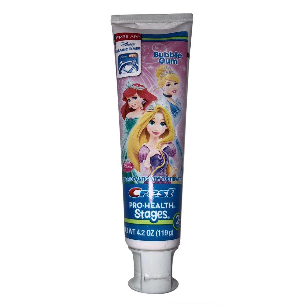 Crest Pro-Health Stages Disney Princess Toothpaste Bubble Gum 4.20 oz ...