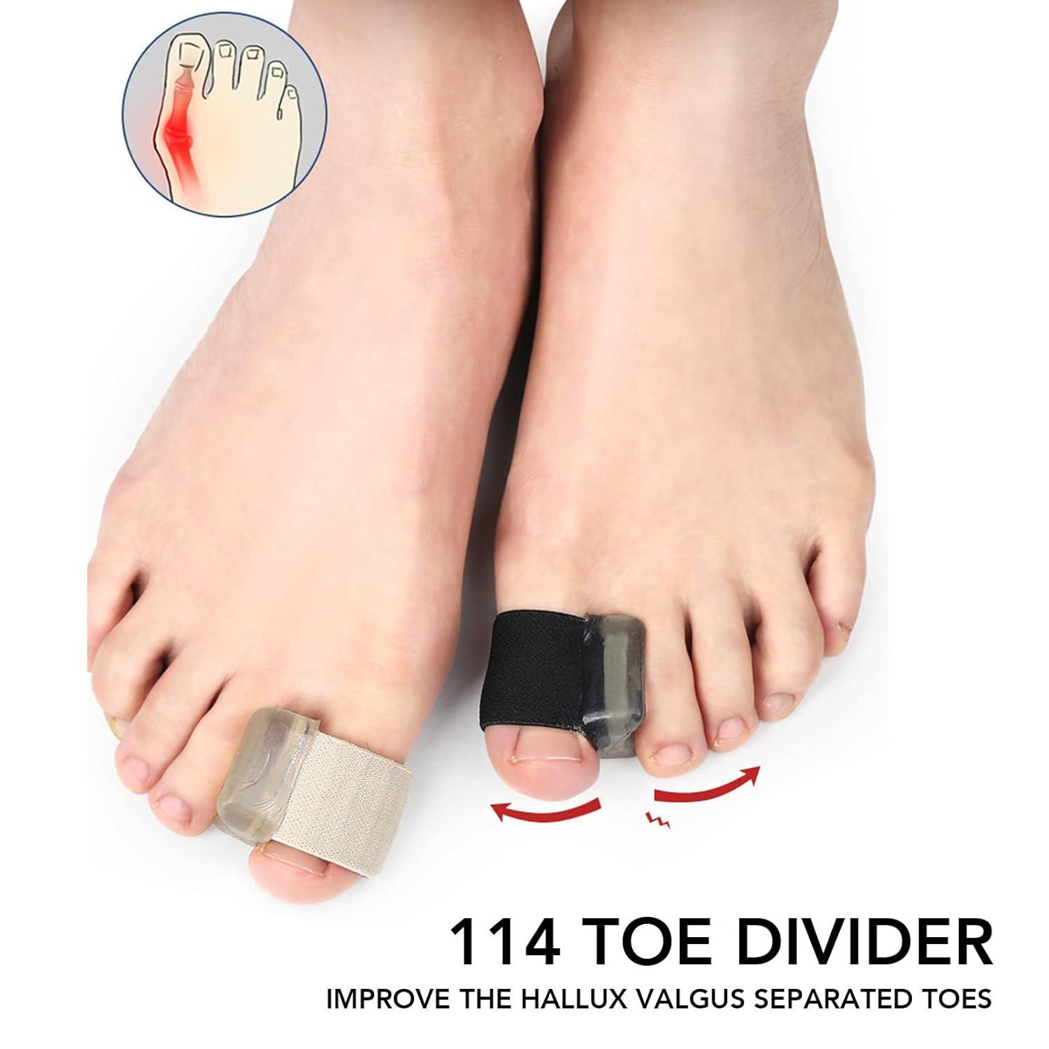 Flexible Bunion Relief Toe Separators - 6 Pairs for Women | Prevent ...