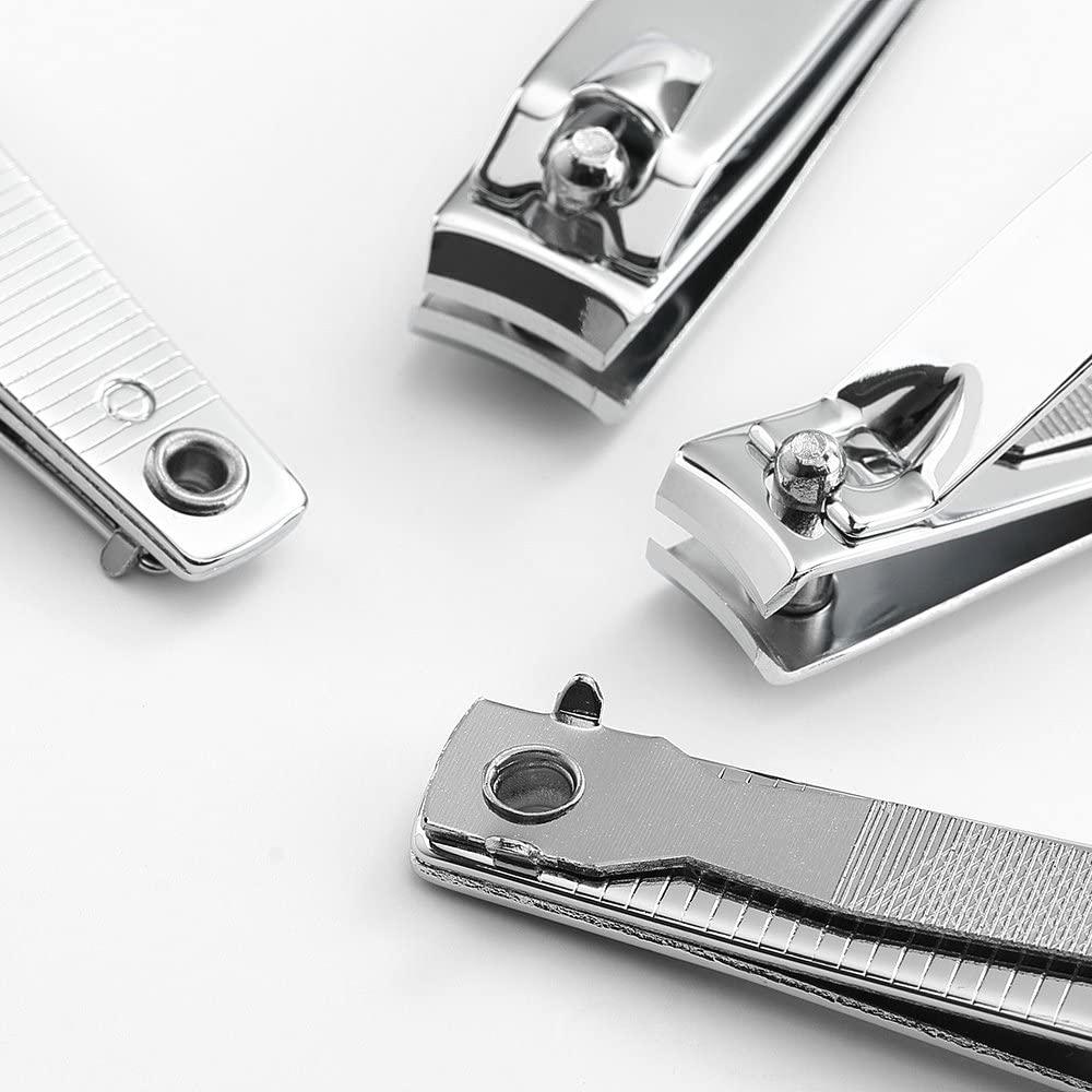 QLL 4 Pcs Professional Stainless Steel Toenail and Fingernail Clipper ...