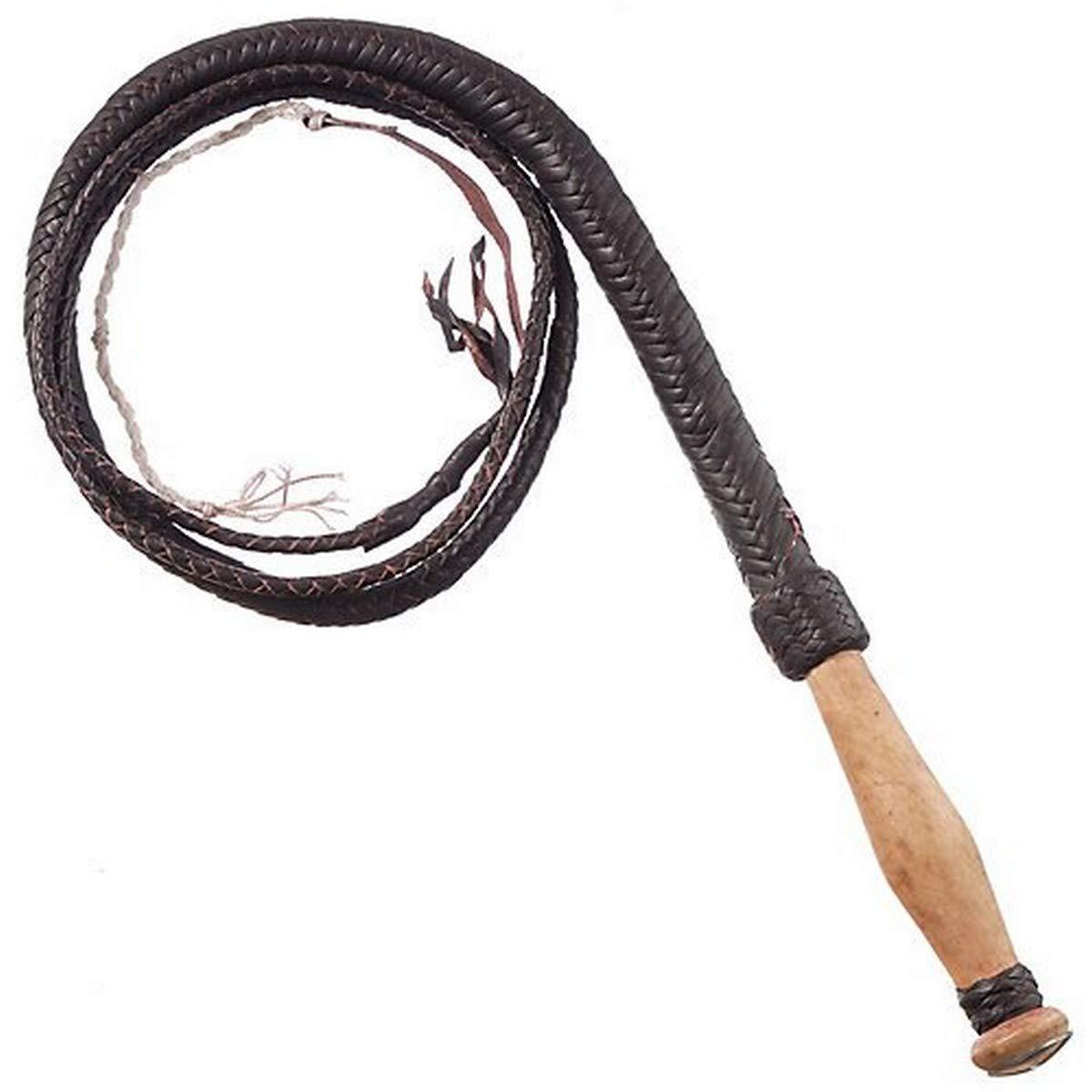 Tough 1 Swivel Handle Hand Braided Bull Whip 6' Assorted Leather | Buy ...