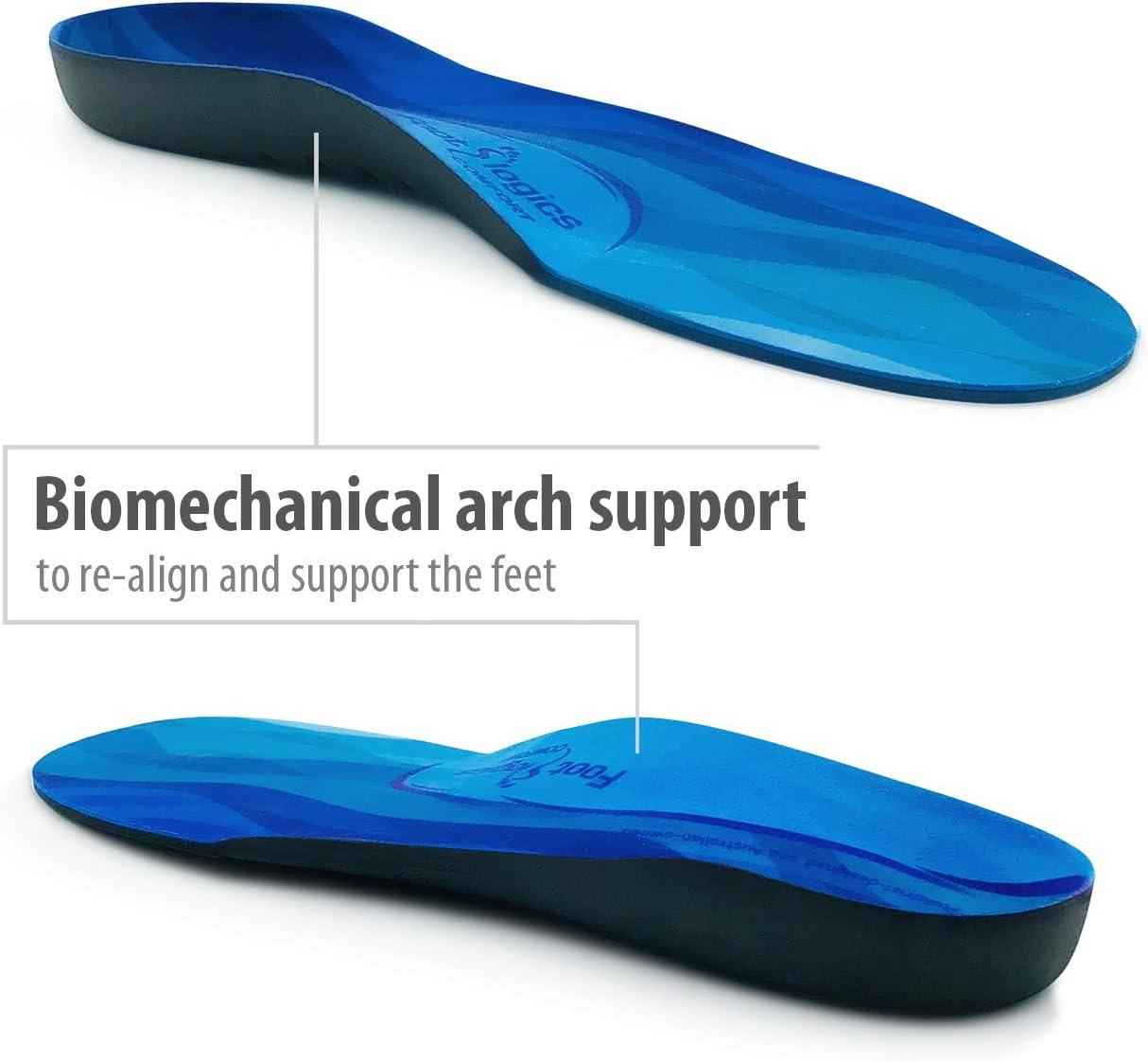 Footlogics Full-Length Orthotic Shoe Insoles with Arch Support for ...