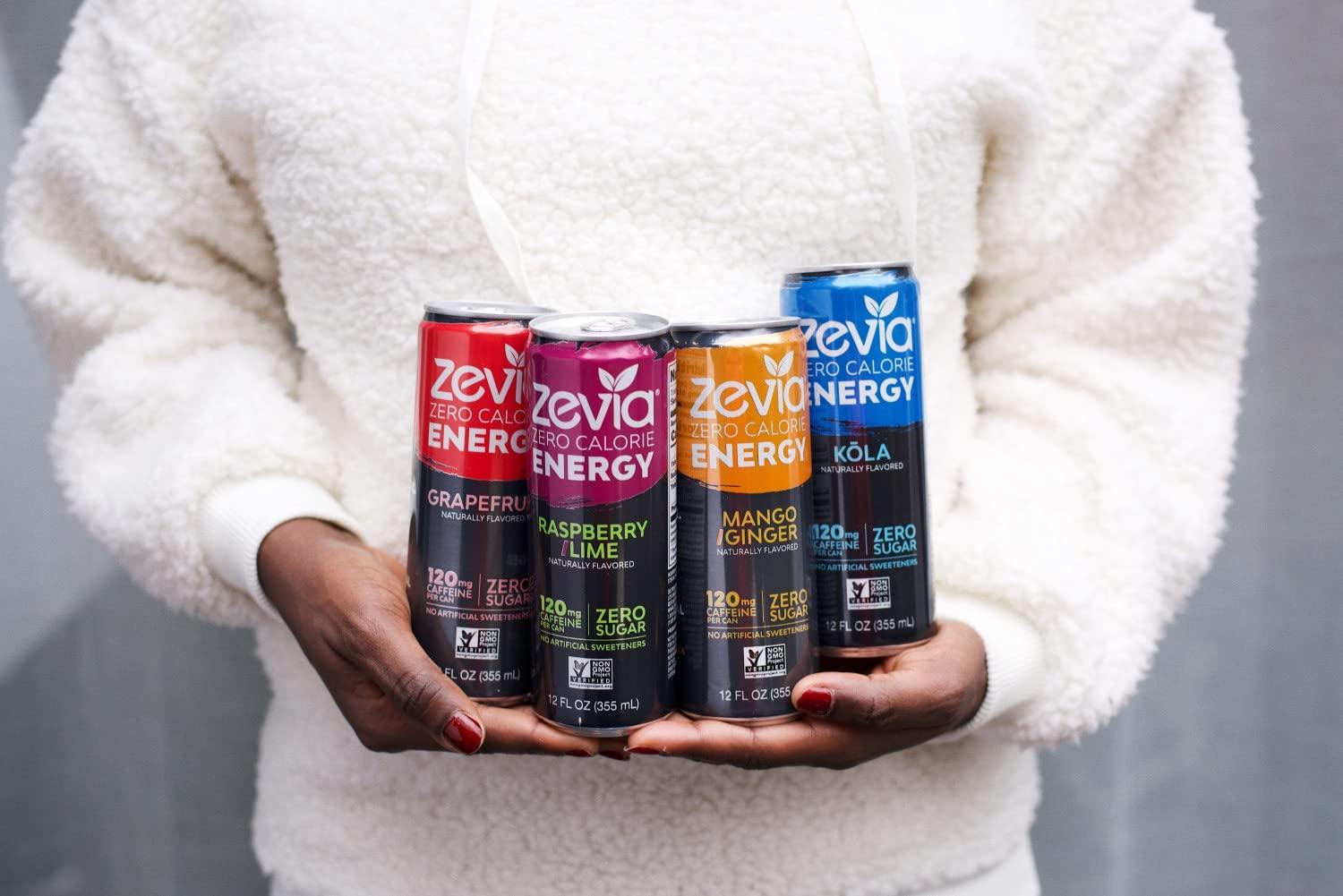 Zevia Zero Calorie Energy Drink Variety Pack - 12oz Cans (Pack of 12 ... Zevia Zero Calorie Energy Drink Variety Pack - 12oz Cans (Pack of 12 ...