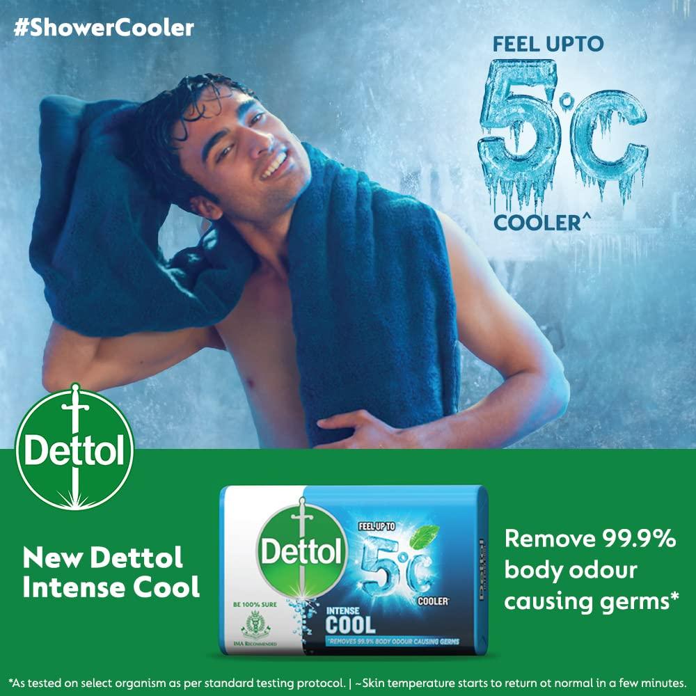 Dettol Cool Germ Protection Bathing Soap Bar 125gm - Buy 4 Get 1 Free ...