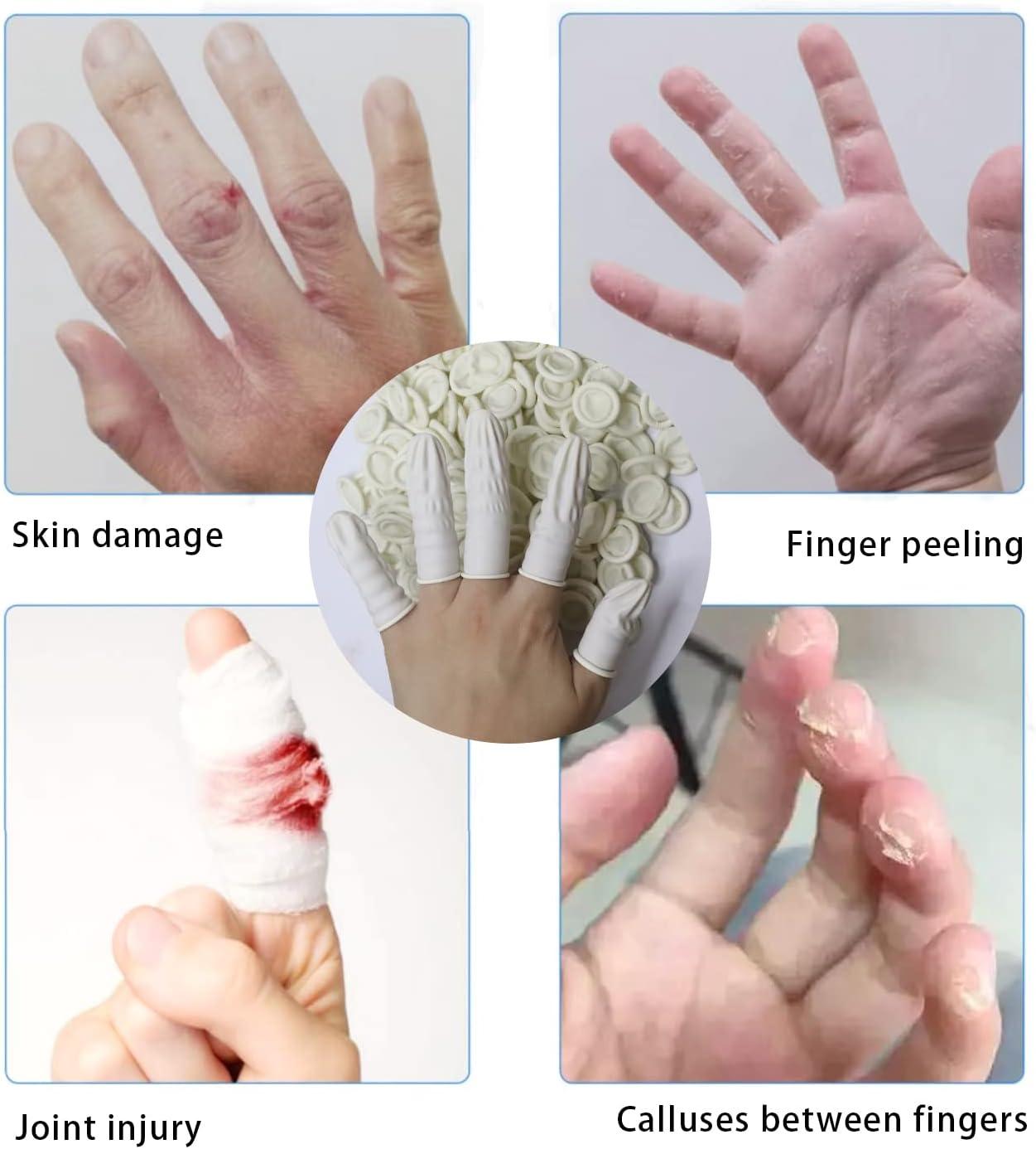 200 Pink Disposable Finger Cots | Medium Finger Gloves for First Aid ...