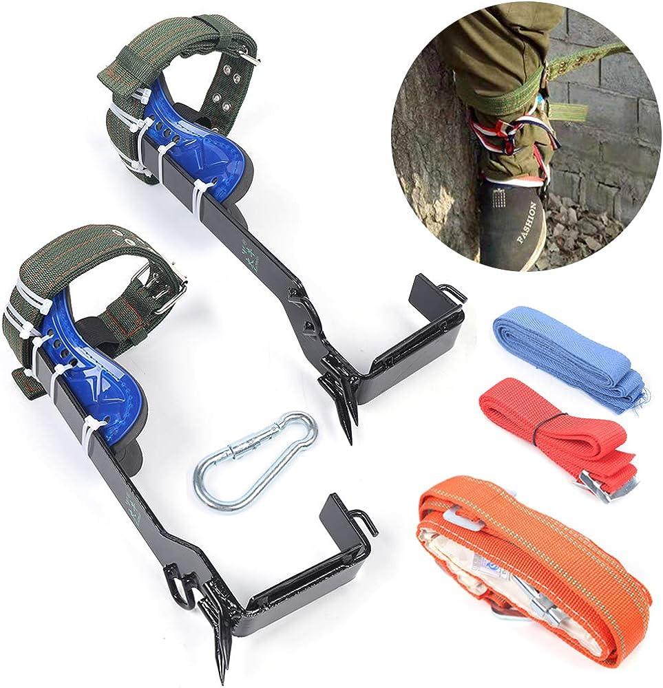 TFCFL Adjustable Tree Climbing Tool | Pole Climb Spike Rope Rescue Kit ...