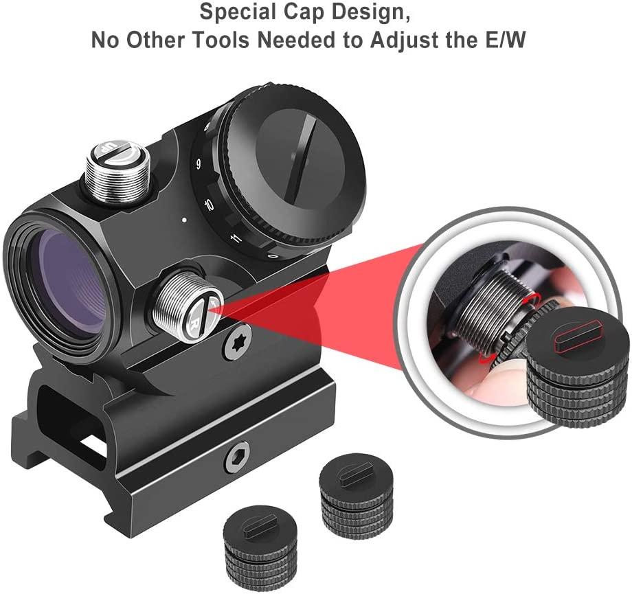 Feyachi RDS-22 2MOA Micro Red Dot Sight with 0.83 Riser Mount - Compact ...