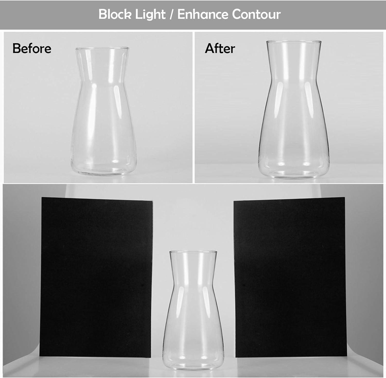Meking 3 in 1 Photography Reflector Cardboard 12 x 8 inch Folding Light ...