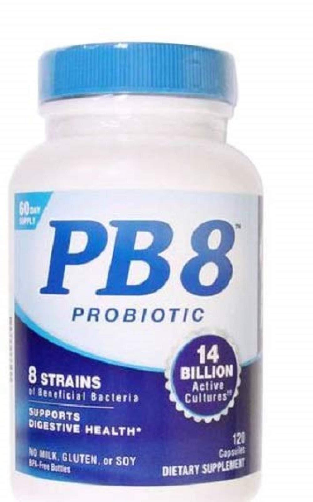 Buy Nutrition Now PB8 Probiotic 120 Capsules - Digestive Health Support ...
