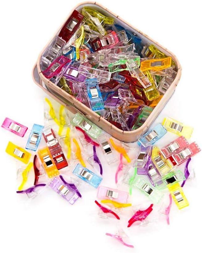 100 Pack Sewing Clips for Quilting & Crafts in Tin Box - Assorted ...