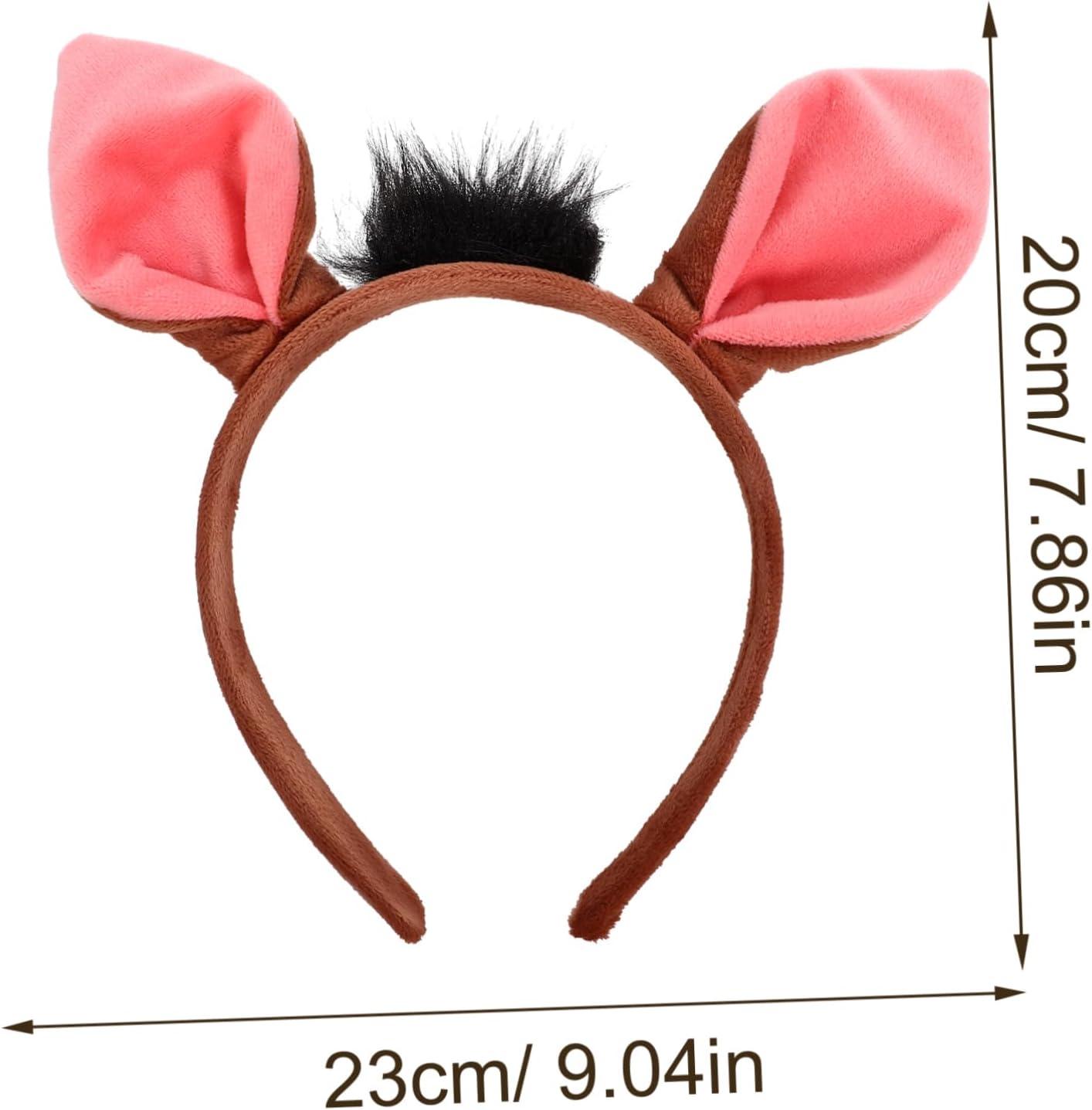 MERRYHAPY Warthog Headband Animal Ear Headband for Cosplay Ear Headband ...
