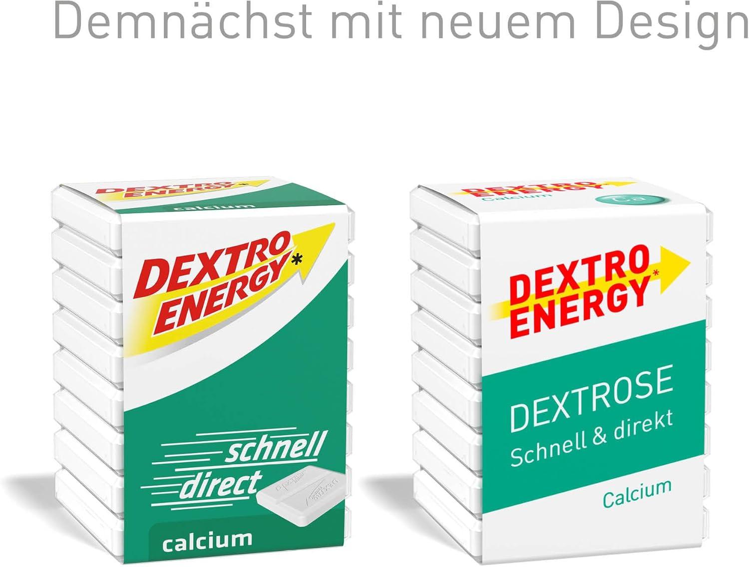 Dextro Energy Cube Calcium - 18-Pack Glucose Cubes for Bone Health ...