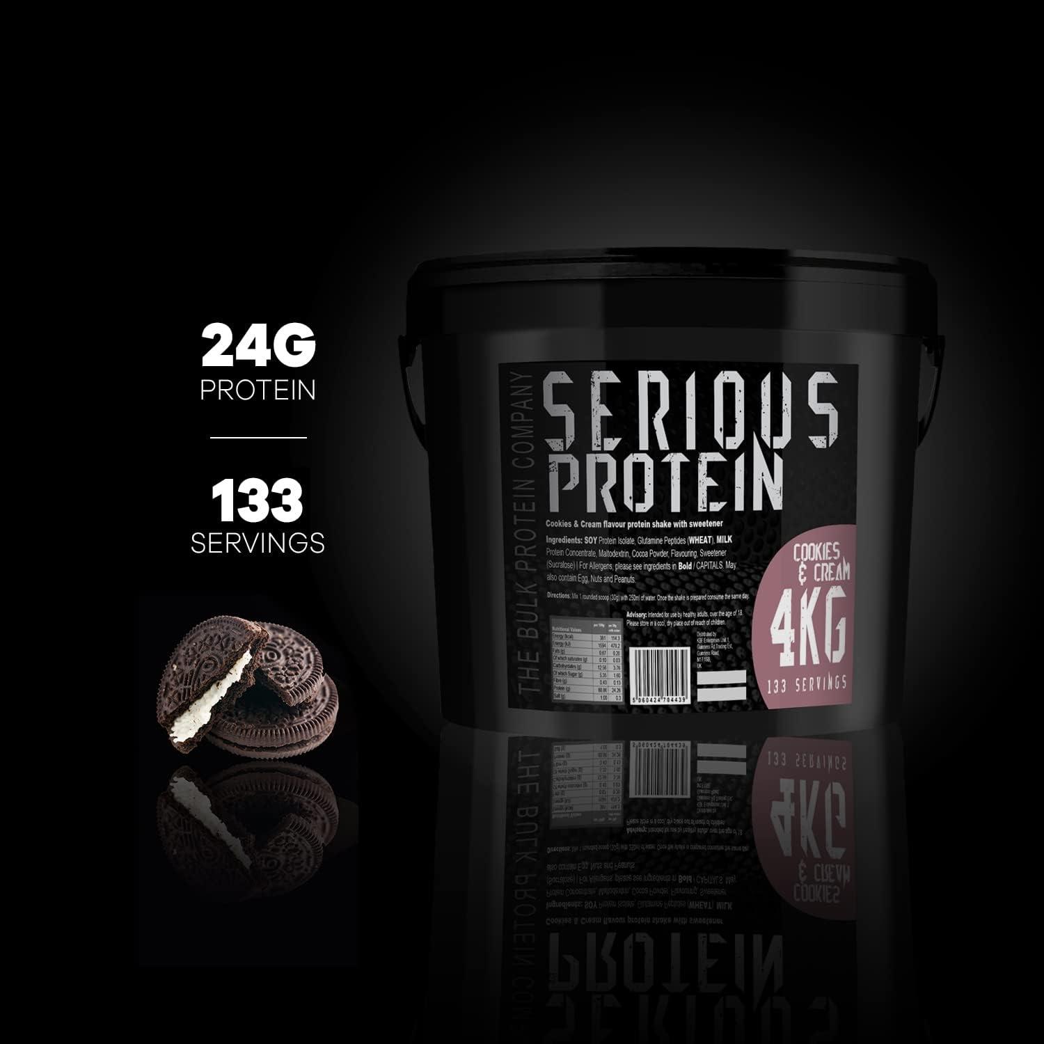 Serious Protein Powder 4kg - Low Carb, Supports Lean Muscle Growth ...