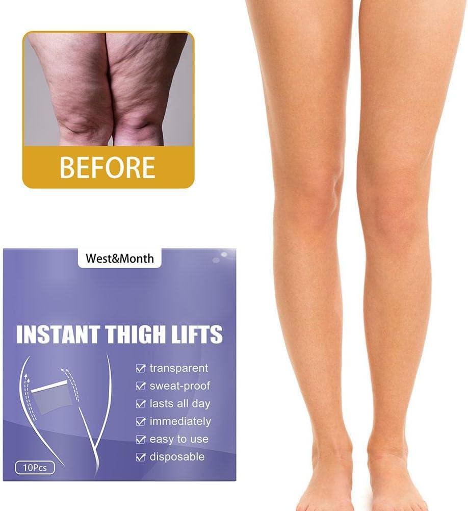 Encomy 10-Piece Instant Thigh Lifting Strips | Transparent Adhesive for ...