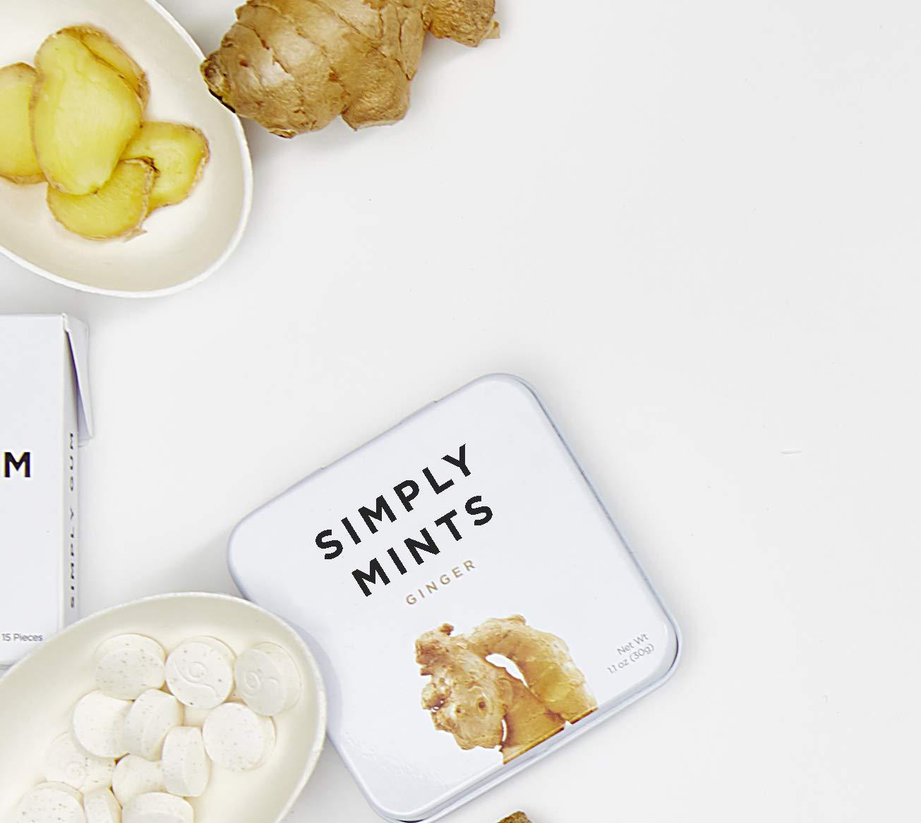 SIMPLY GUM Ginger Mints, 1.1 OZ Ginger 1.1 Ounce (Pack of 1)