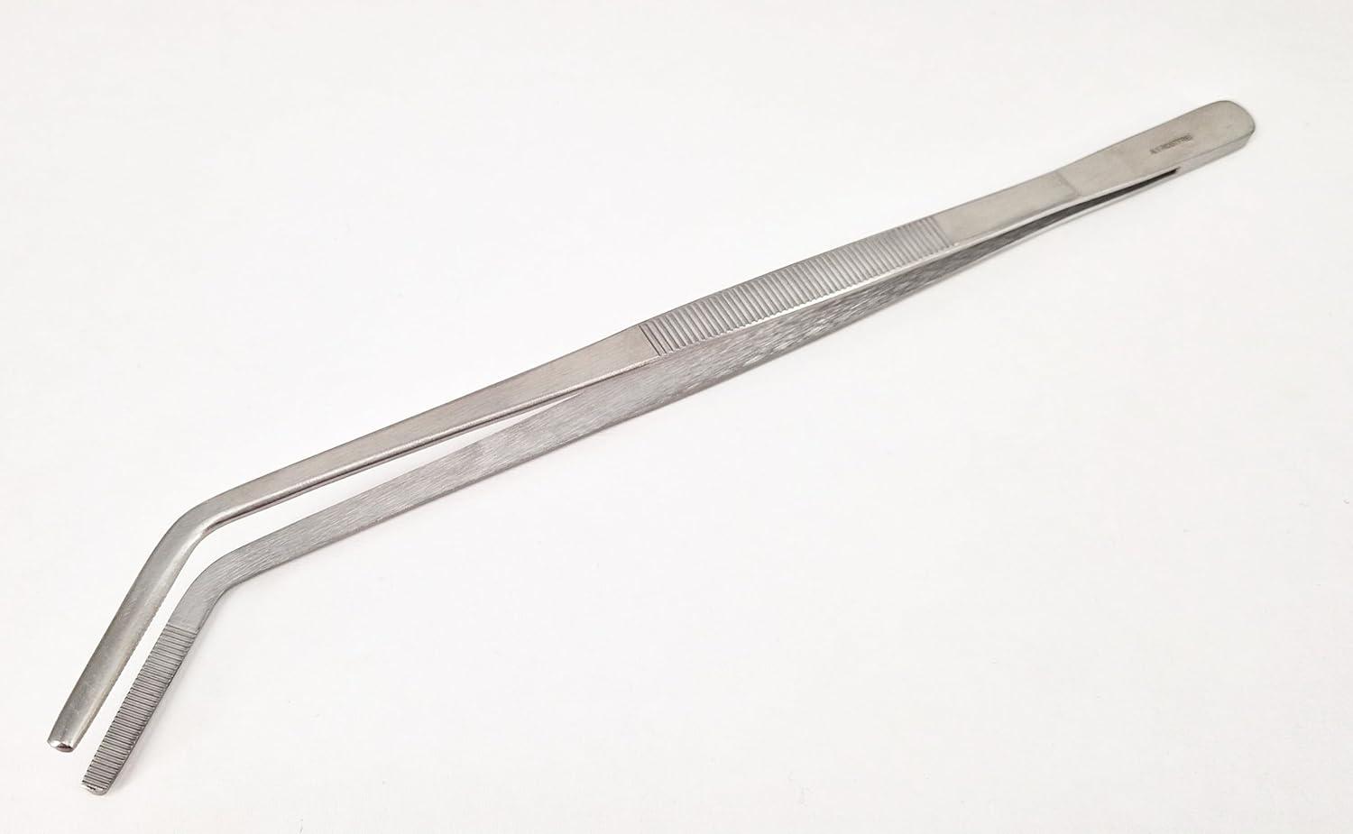 30 cm Angled Tweezers for Laboratory Gardening Cooking & Beauty ...